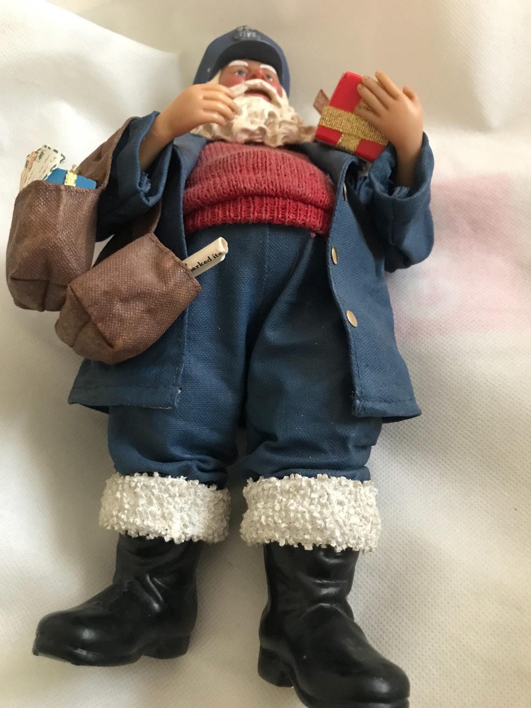 Possible Dreams Santa Postman Mailman Delivering Packages Clothtique ...