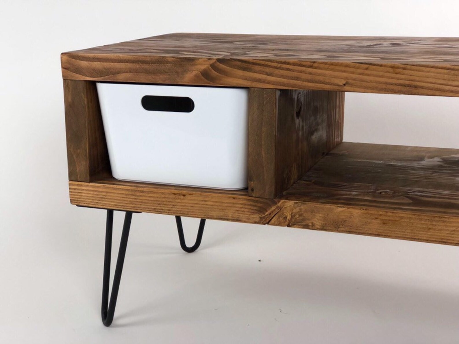 Mid Century Modern Coffee Table With Storage Hand Made in - Etsy