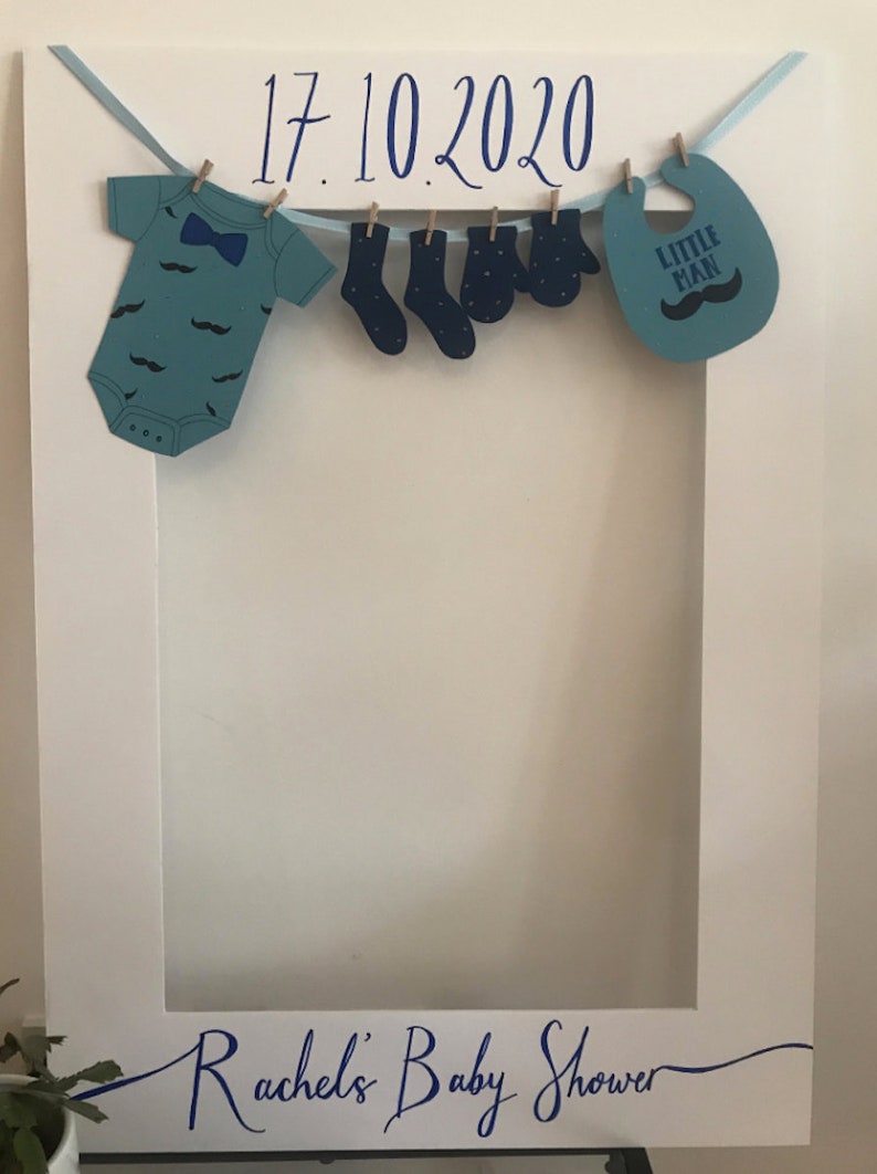 Personalised Bespoke Baby Shower Frame/photo Booth Prop/instagram Frame ...