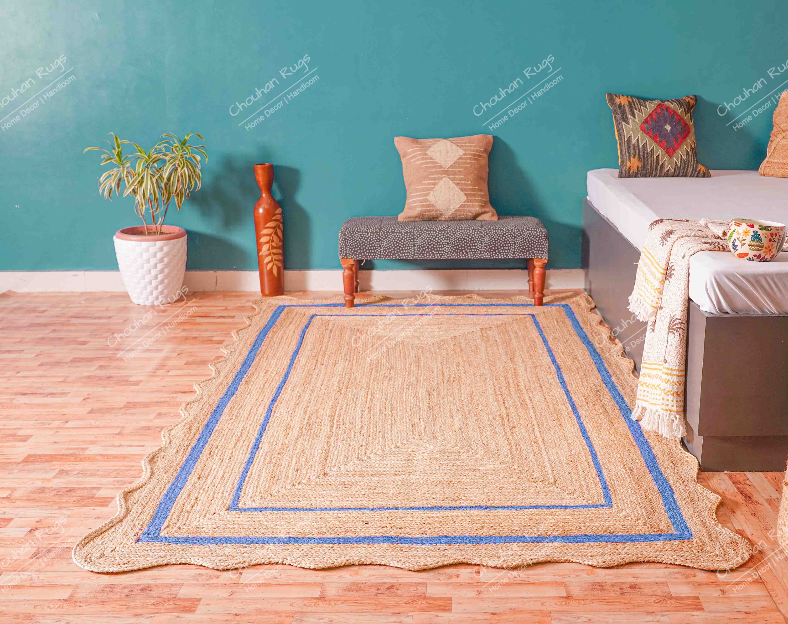 Jute Rug With Border
