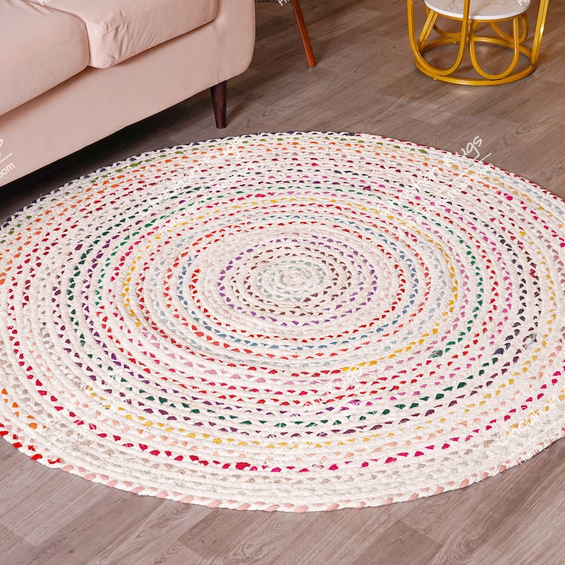 Bohemian Round Rug - Etsy