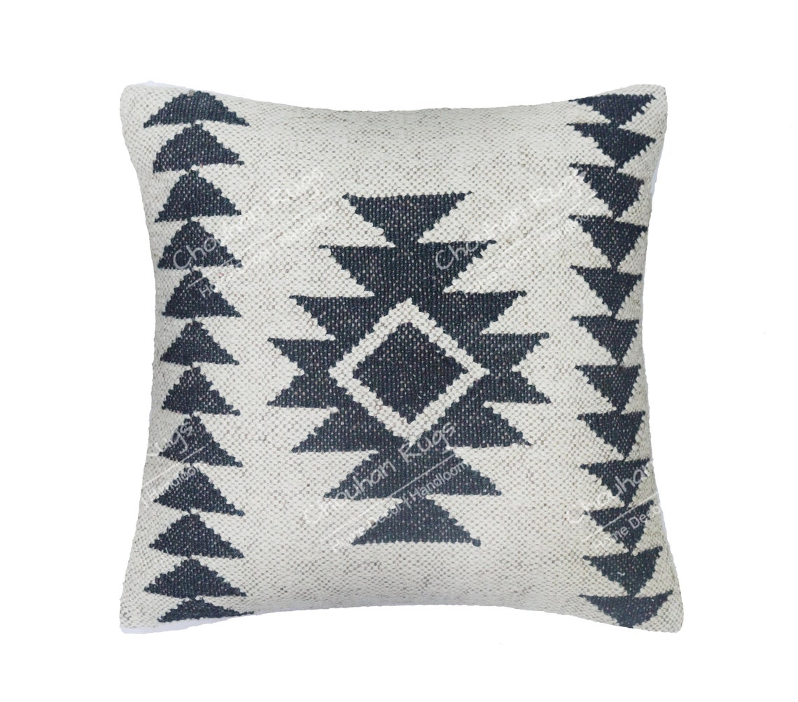 Jute Pillow Indian Handwoven 4 Set of 45x45 Cm Jute Pillow - Etsy