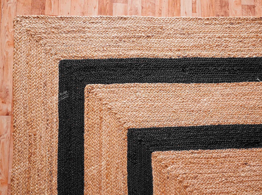 Indian Hand Braided Custom Size Rectangle Jute Rug With Every Color ...