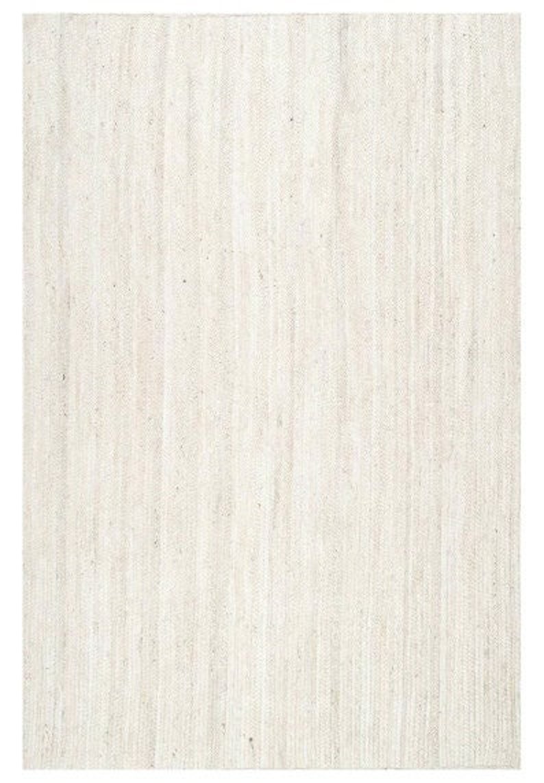 White Boho Jute Rug Natural Jute Rug Bohemian Rug Hand - Etsy