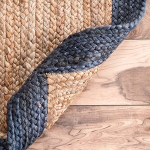 Indian Handwoven Square Jute Rug Square Yoga Mat Bohemian | Etsy