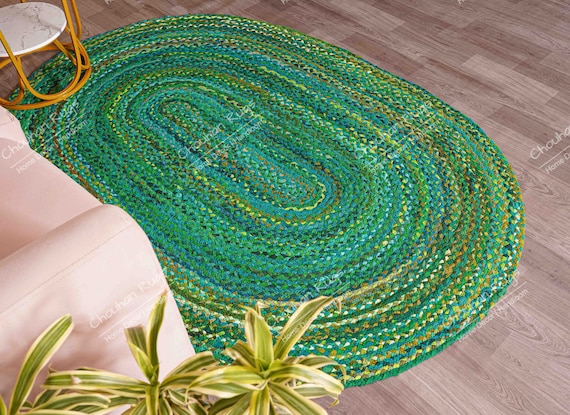 Artisan Elegance Hand braided Oval Cotton Rugs Cozy Craftsmanship Oval Cotton Braided Rugs Cotton Rug for Floor Decor Etsy