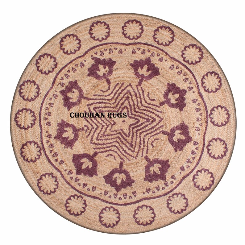 4x45x56x67x78x8ft. Bohemian Braided Rag Rug Handmade Round - Etsy