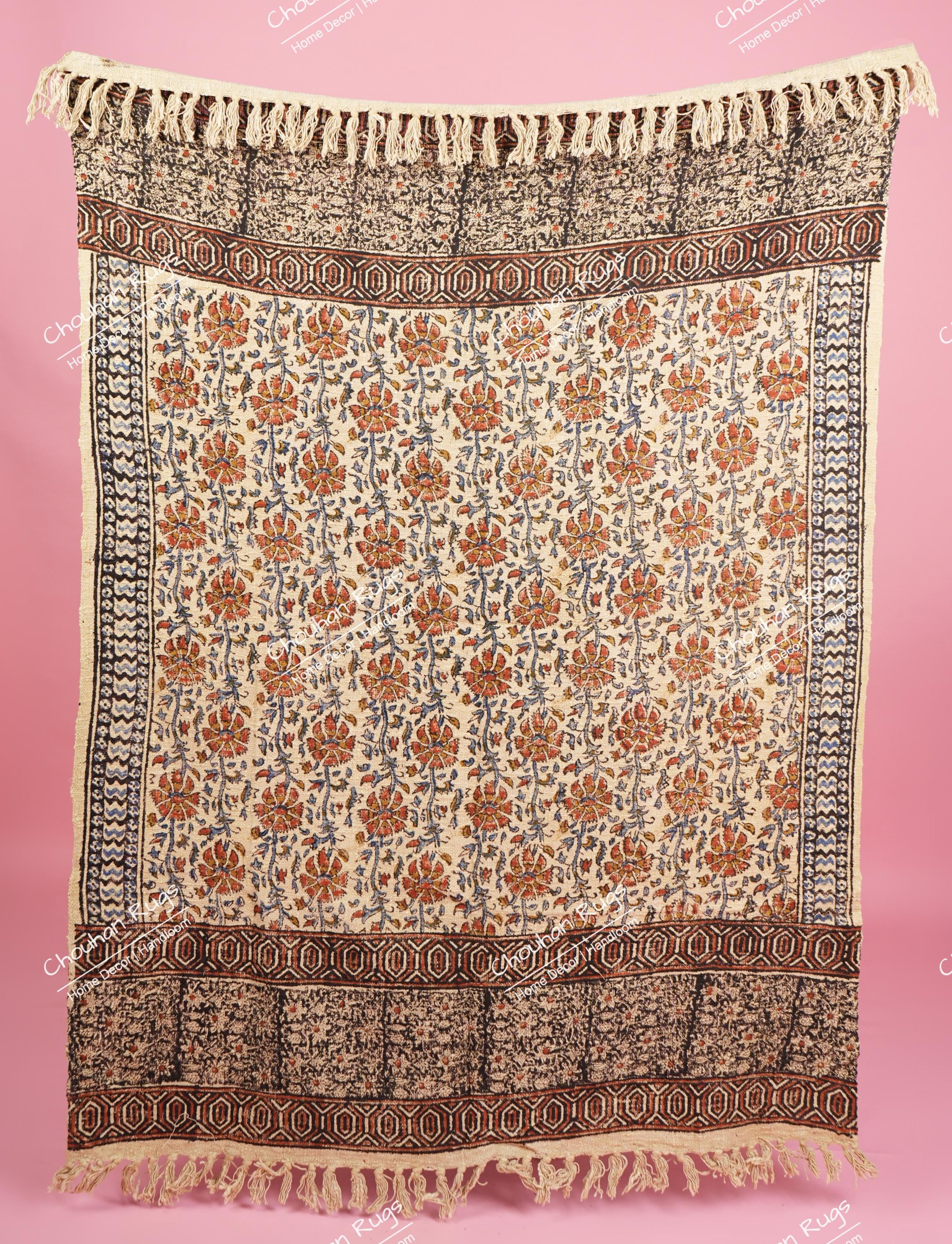 Handmade Vintage Cotton Throws Blanket for Decor Sofa, Boho Throws ...