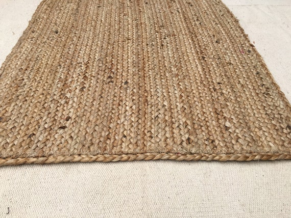 Hand Braided Square Jute Rug Area Square Rug Custom Size - Etsy