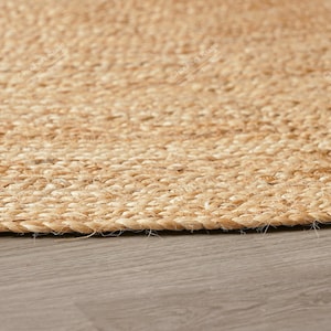 Indian Handmade Natural Round Jute Rug Bedside Round Rug Circle Rug New ...