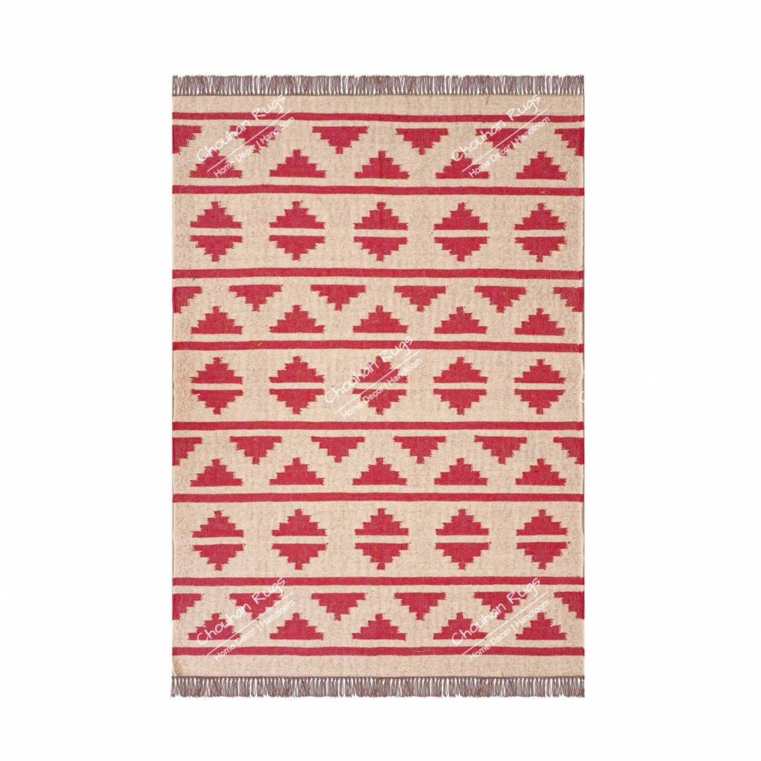 Kilim Rug , Handwoven, Wool and Jute Rug Handmade, Kilim Dhurrie Rug ...