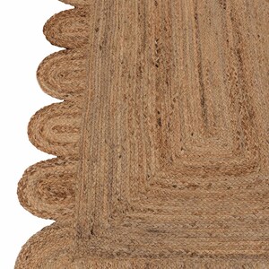 Scalloped Runner Rug Jute Scallop Rug Jute Runner Rug | Etsy