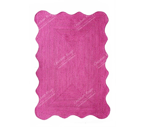 Borde De Puntos Festoneados De Color Rosa Borde Festoneado Con