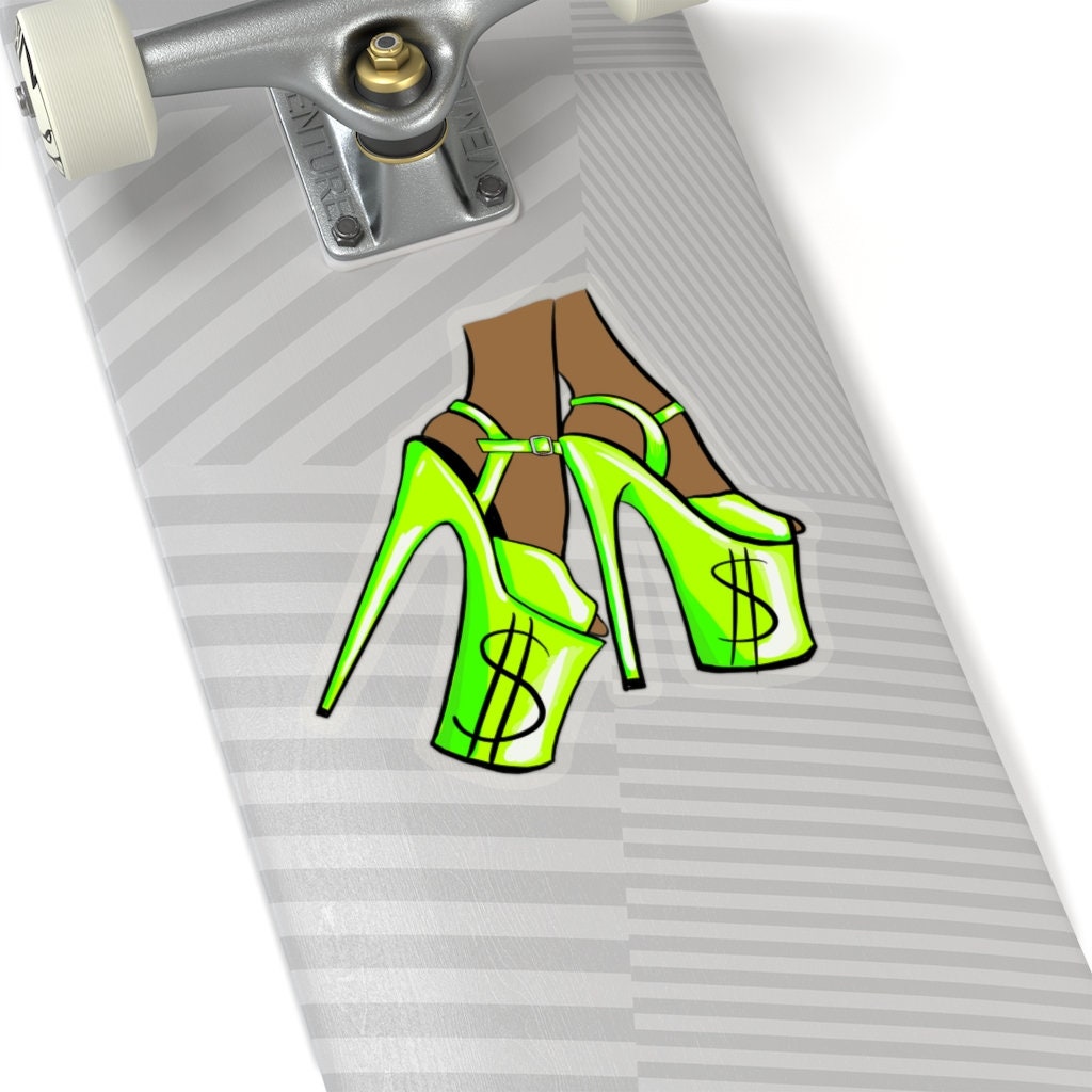 Pole Dance Shoes Sticker brown Skin Tone, Stripper Heels Sticker ...