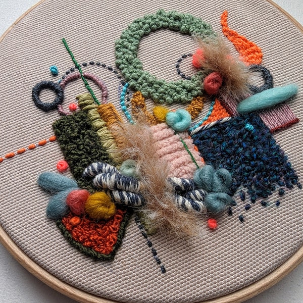 Abstract Embroidery - Etsy