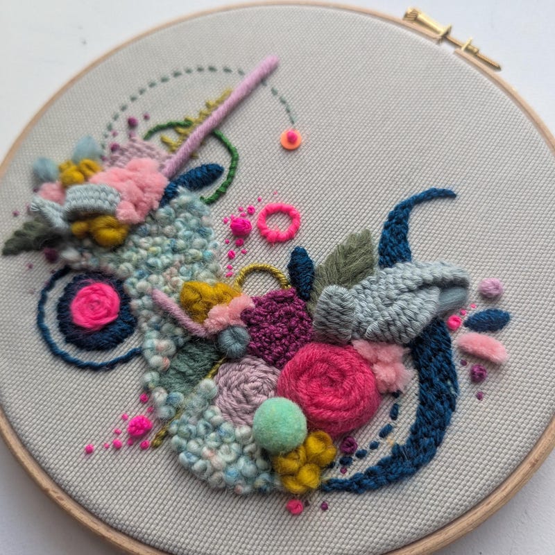 Abstract Embroidery - Etsy