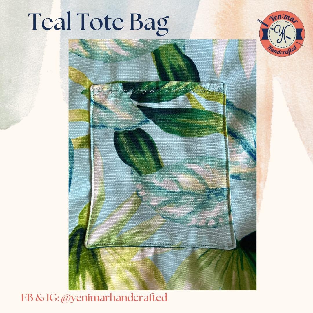 Teal Blue and Green Leaves of Palm Trees Tote Bag Handbags - Etsy