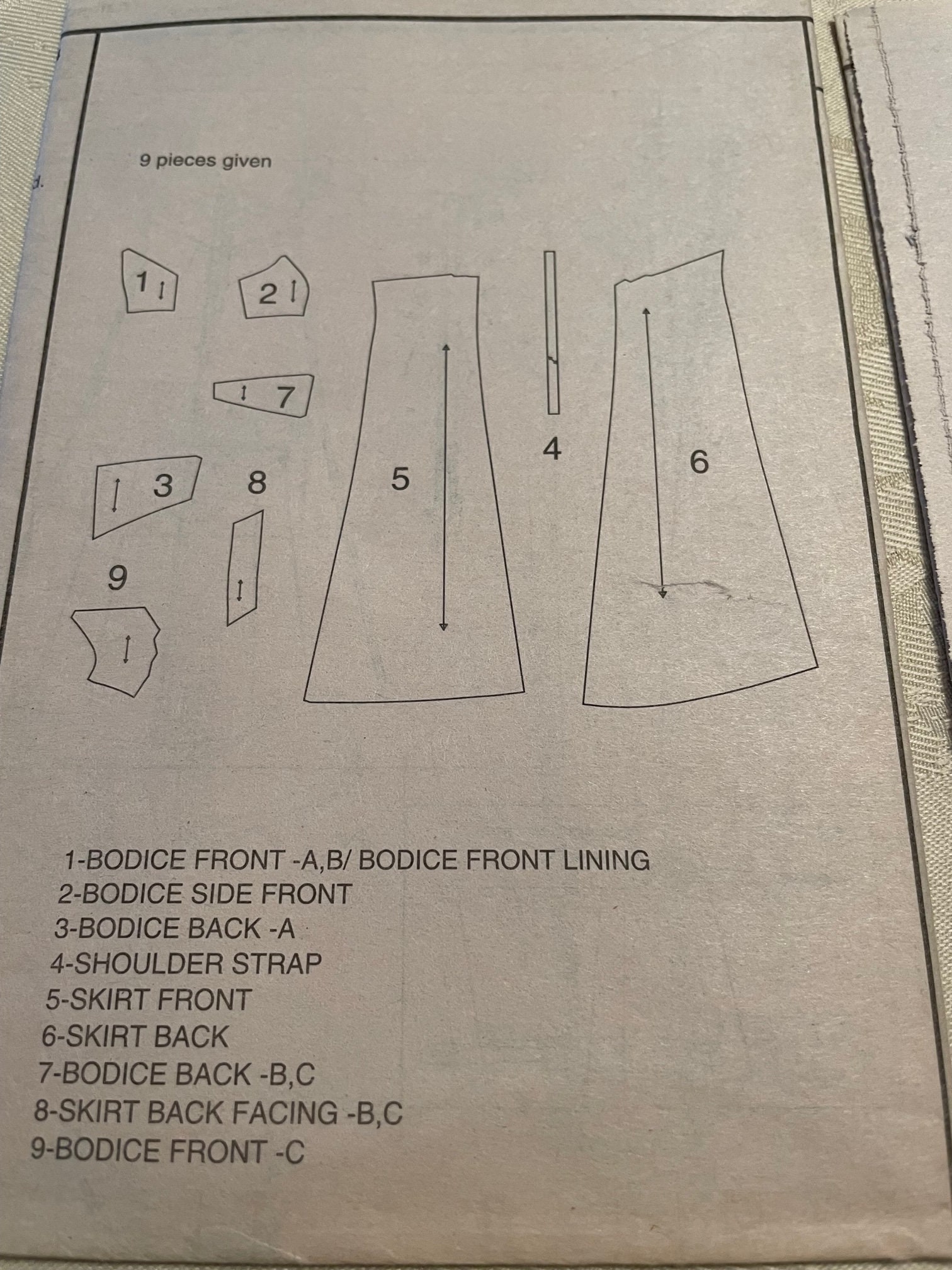 Pattern to Sew Evening Dress in Two Lengths With Back Variations ...
