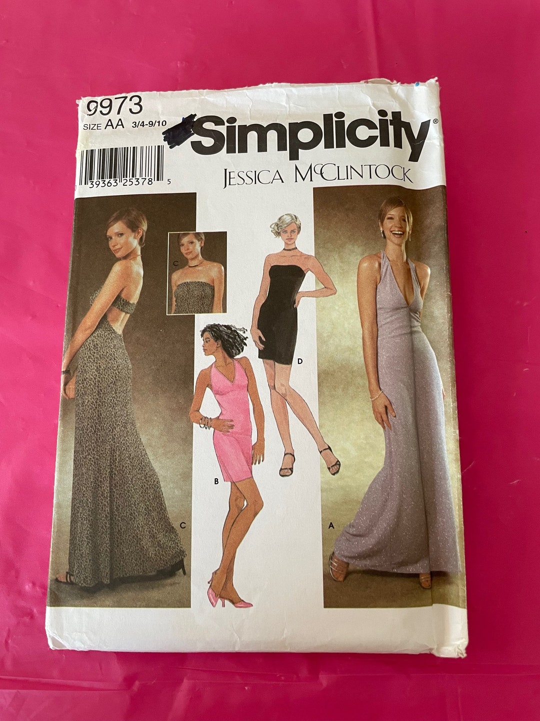 Pattern to Sew Evening Dress in Two Lengths With NECK Variations ...