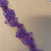 Purple Beaded Lace Trim 2 Yards Piece the Width is 1 1/4 at Highest ...