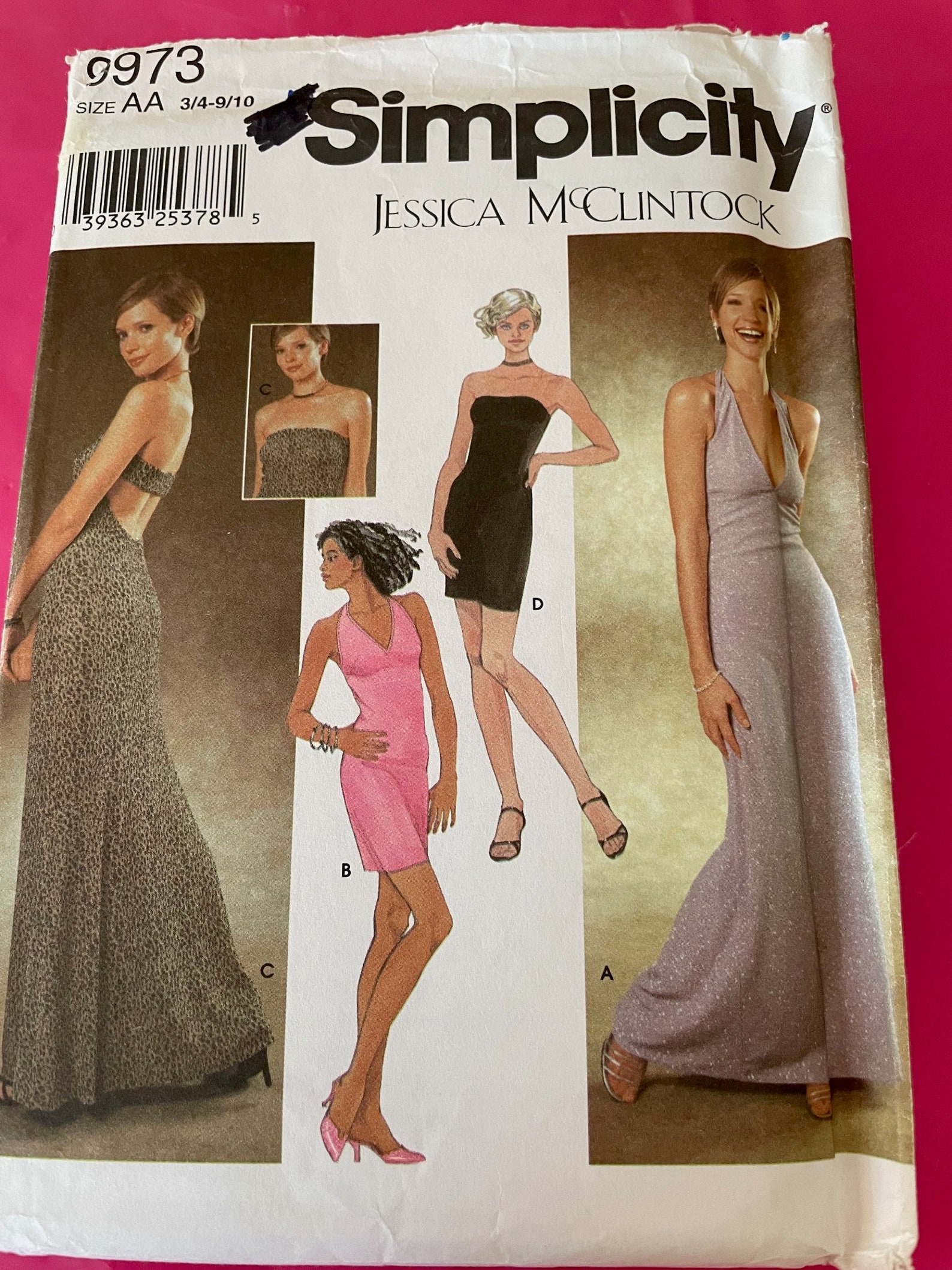 Pattern to Sew Evening Dress in Two Lengths With NECK Variations ...