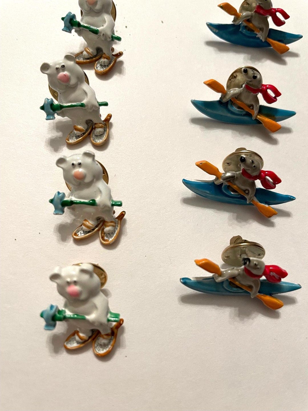 Bundle 21 Vintage Metal Pins Detailed Painted, Animal Vintage Pins ...