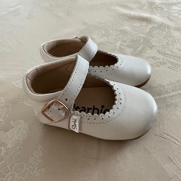 White Baby Shoes - Etsy