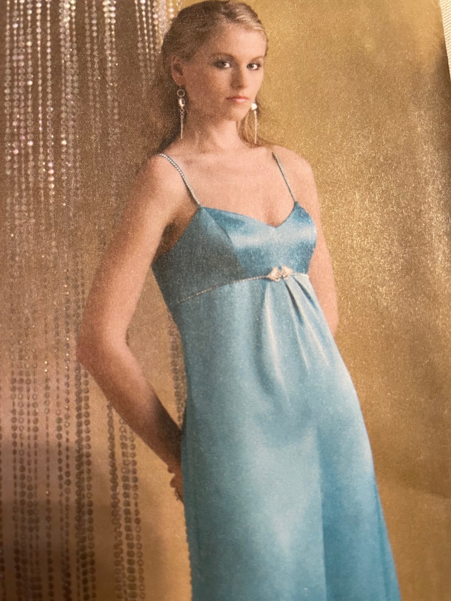 Pattern to Sew Evening Dress in Two Lengths With Back Variations ...