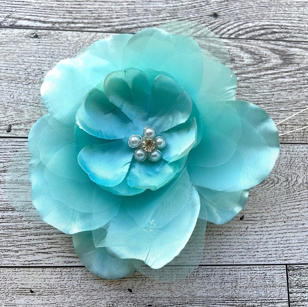 Aqua Blue Color Silk Flower 4", Red Color Silk Flower 4",pastel Color ...