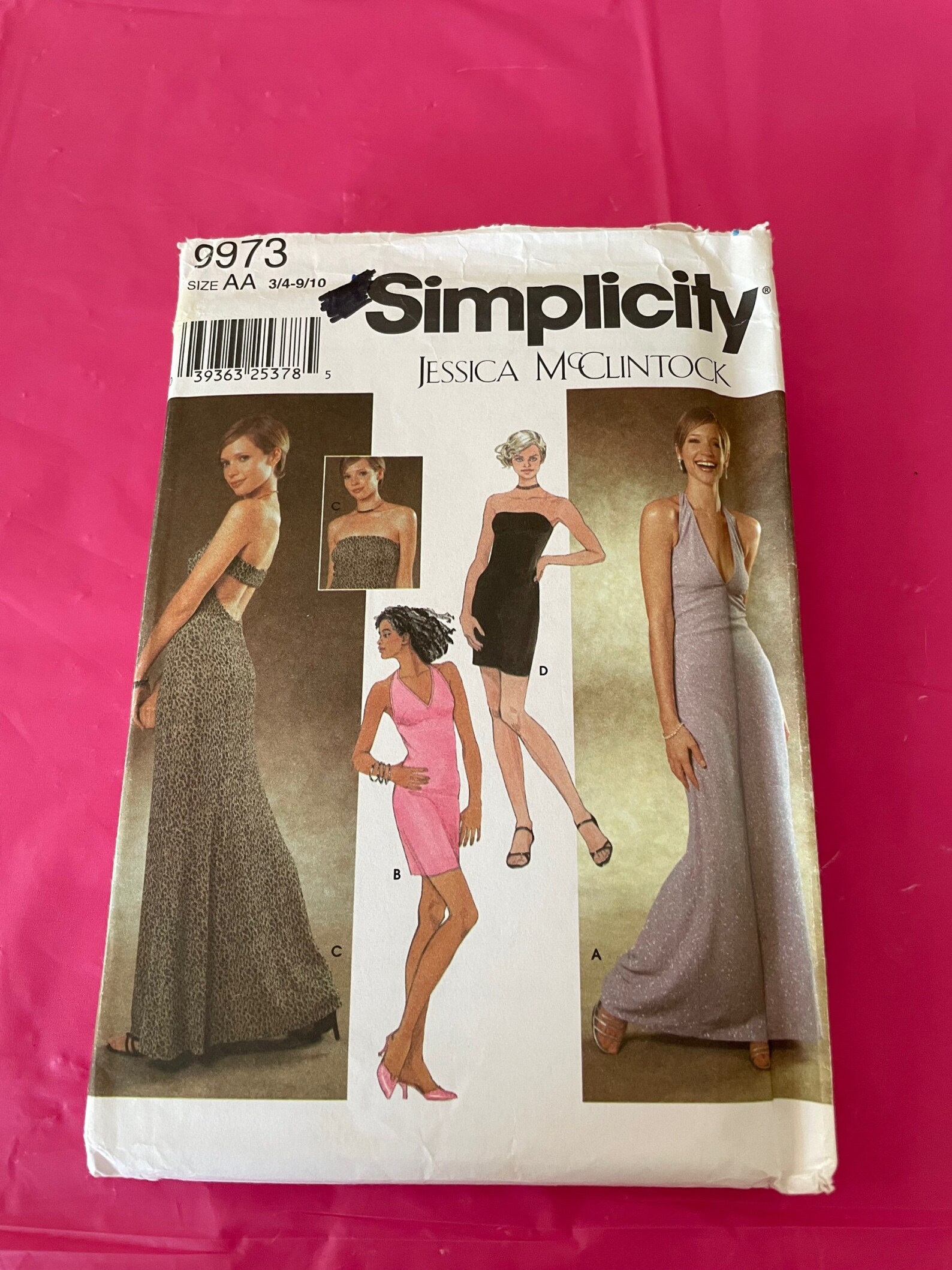 Pattern to Sew Evening Dress in Two Lengths With NECK Variations ...