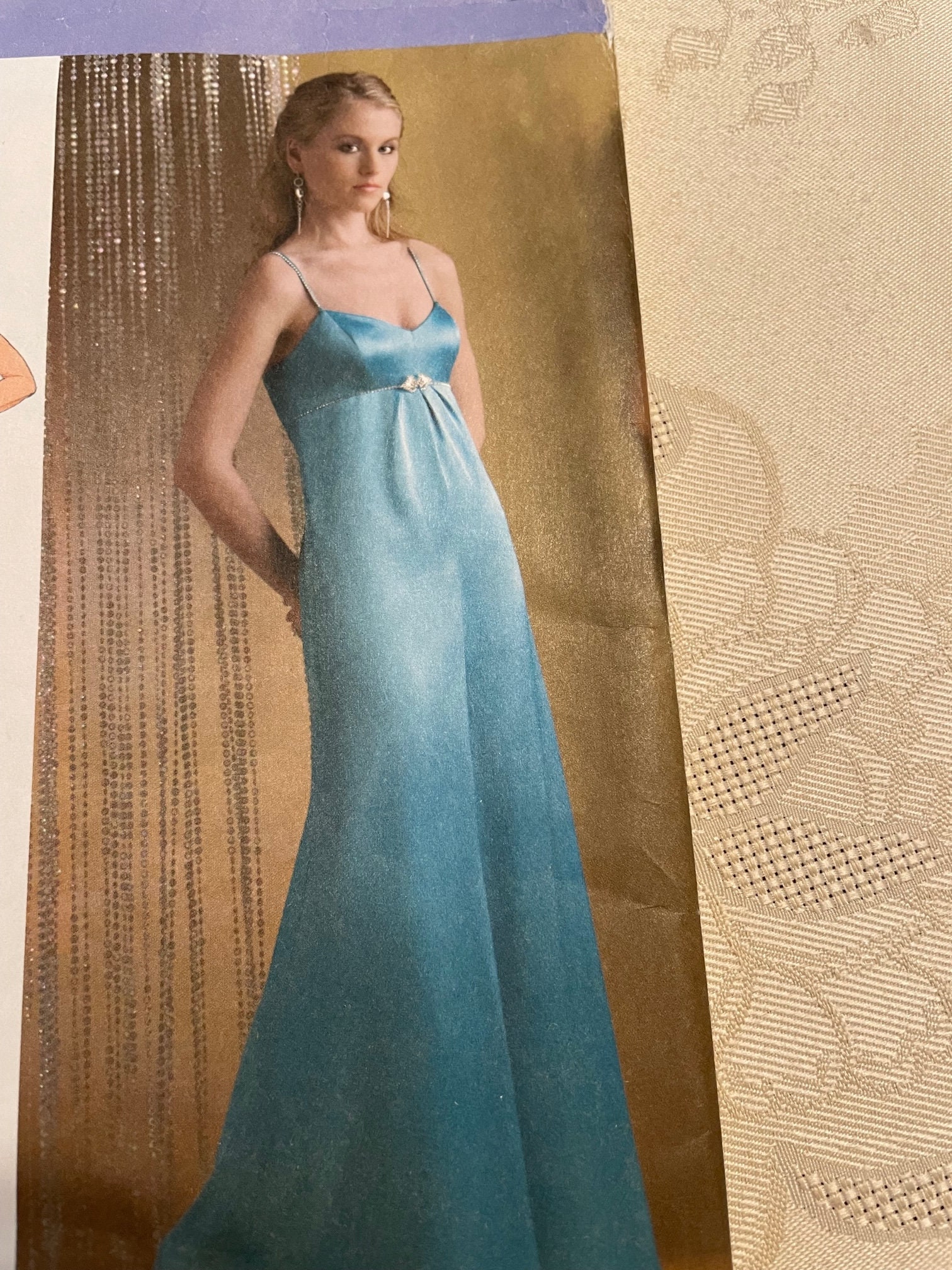 Pattern to Sew Evening Dress in Two Lengths With Back Variations ...