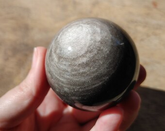 1.9750mm Rare Silver Sheen Obsidian 170 Grams Stand - Etsy