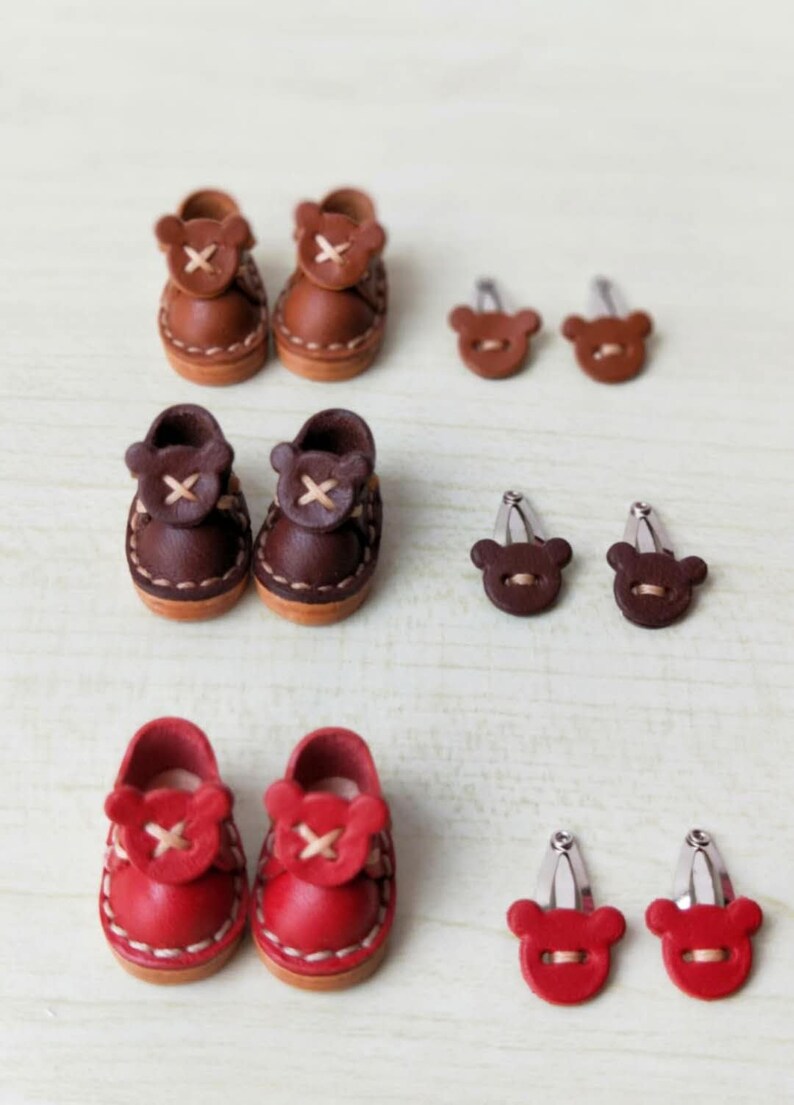 OB11 & Middie Blythe Shoes With Little Bear Design - Etsy
