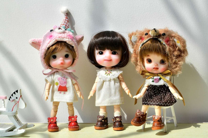 OB11 & Middie Blythe Shoes With Little Bear Design - Etsy