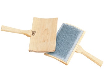 Vintage Gift Antique Wood Hand Carders Pear of Wool Carding Brushes ...