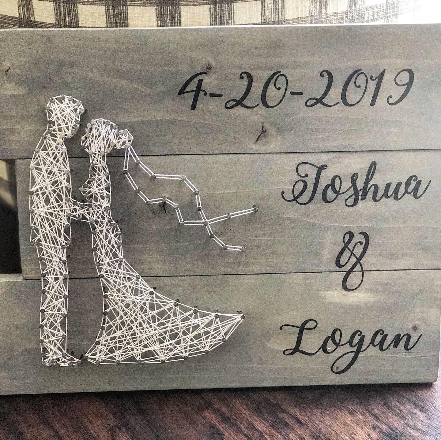 Custom Wooden Wedding Nail, String Art - Etsy