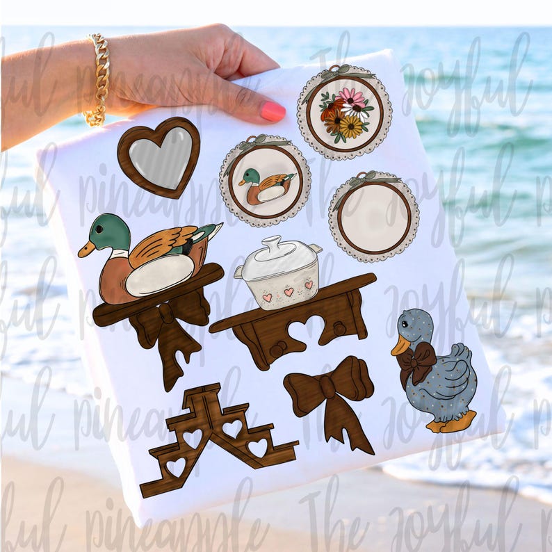Grandma Core Goose Clip Art Set |vintage and Primitive Country Clipart ...