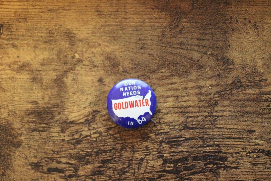 1964 Our Nation Needs Goldwater in '64 Pin Backed Button - Barry ...