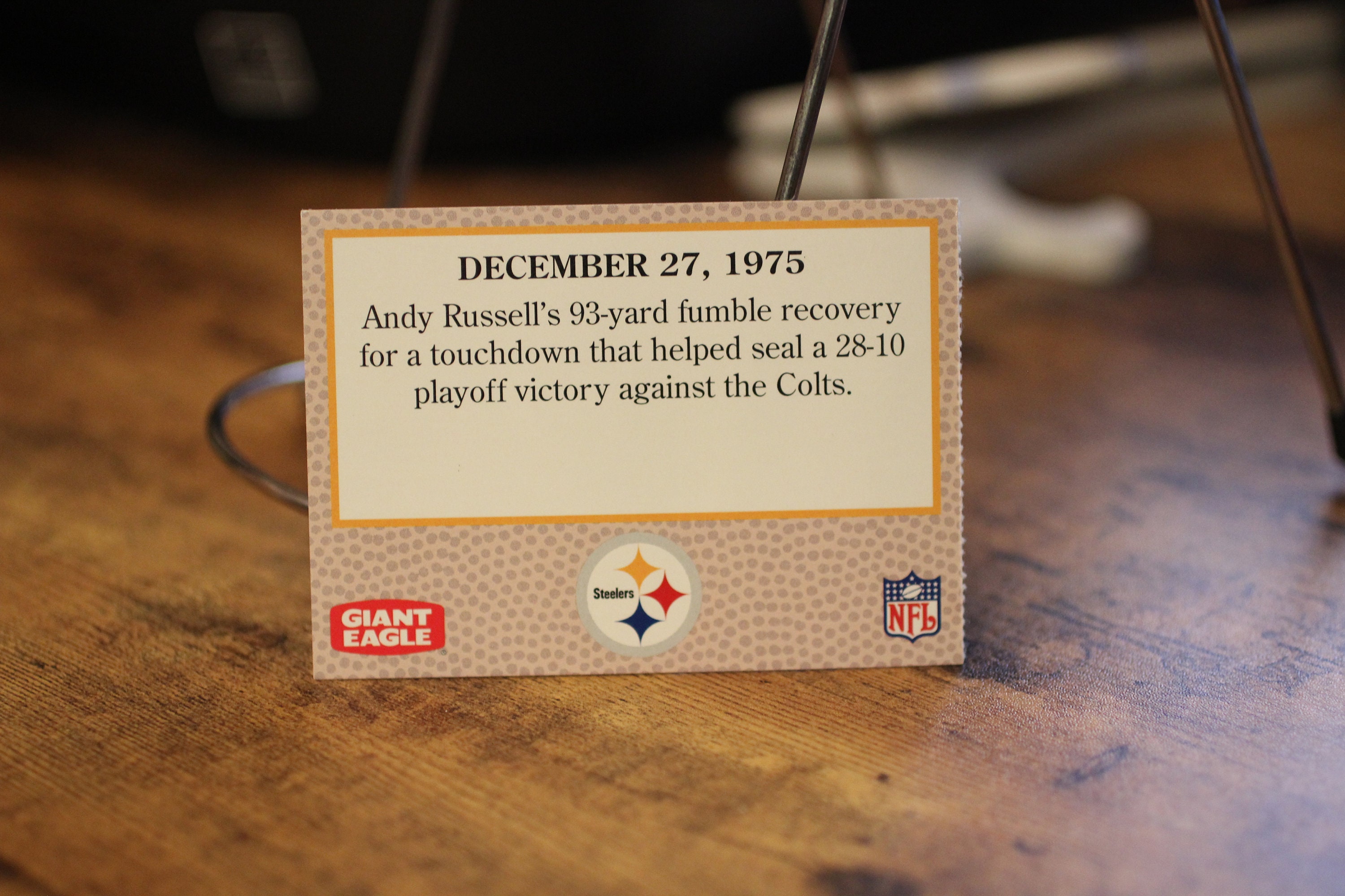 2000 Pittsburgh Steelers Giant Eagle Three Rivers Greatest Moment 7 ...