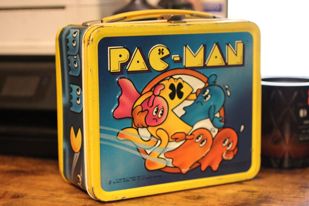 1980 Pac-man Aladdin Tin Lunch Box - No Thermos - Etsy