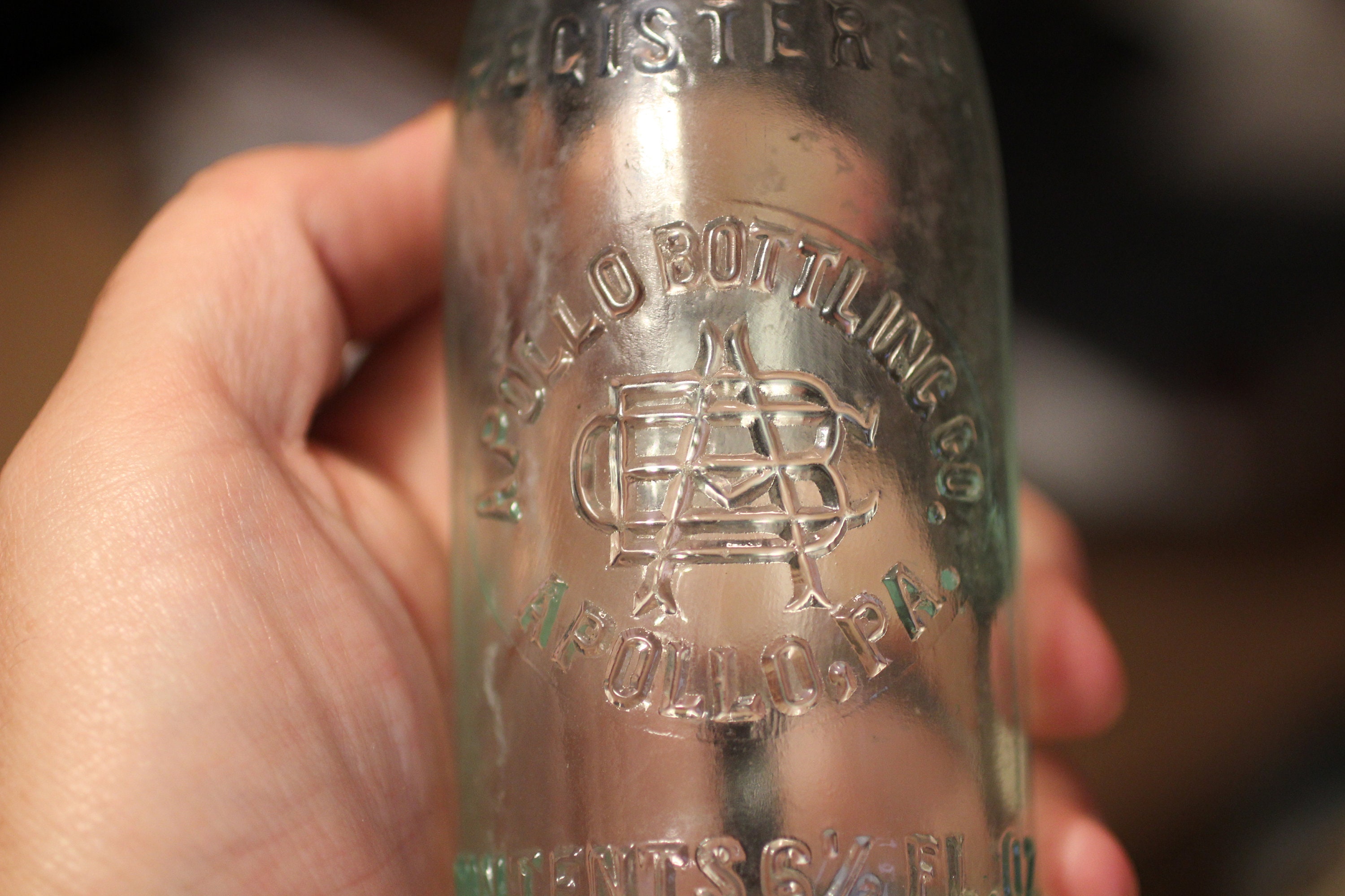 1920s Apollo Brewing Company 6.5 Oz Soda Bottle, Apollo, PA - Etsy