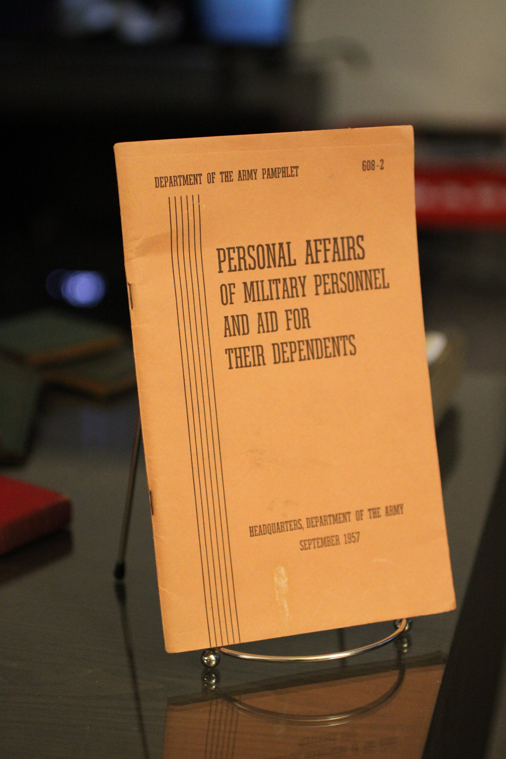 1957 Department of the Army Pamphlet 608-2 Personal Affairs of Military ...