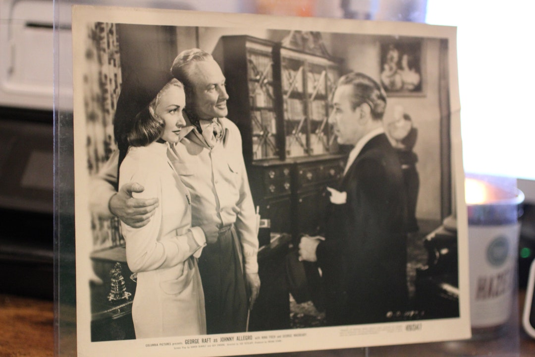 1949 Jonny Allegro Movie Still: George Raft & Nina Foch, Columbia ...