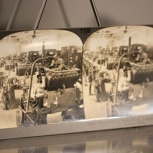 Antique Detriot Vehicle Assembly Plant Line Keystone View Company ...