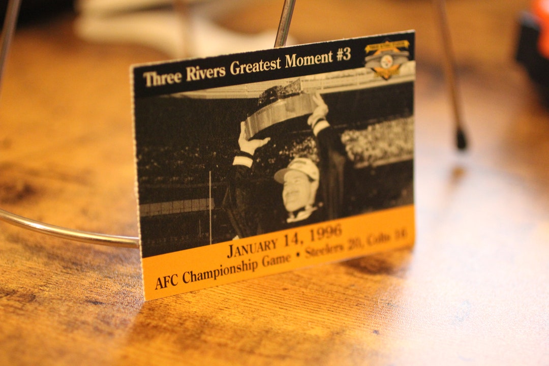 Steelers AFC Championship Ticket: 2000 Giant Eagle Three Rivers - Etsy