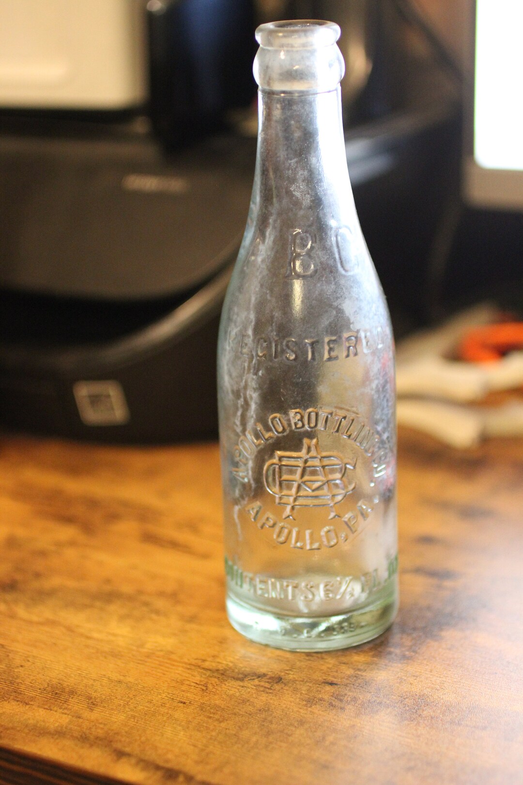 1920s Apollo Brewing Company 6.5 Oz Soda Bottle, Apollo, PA - Etsy