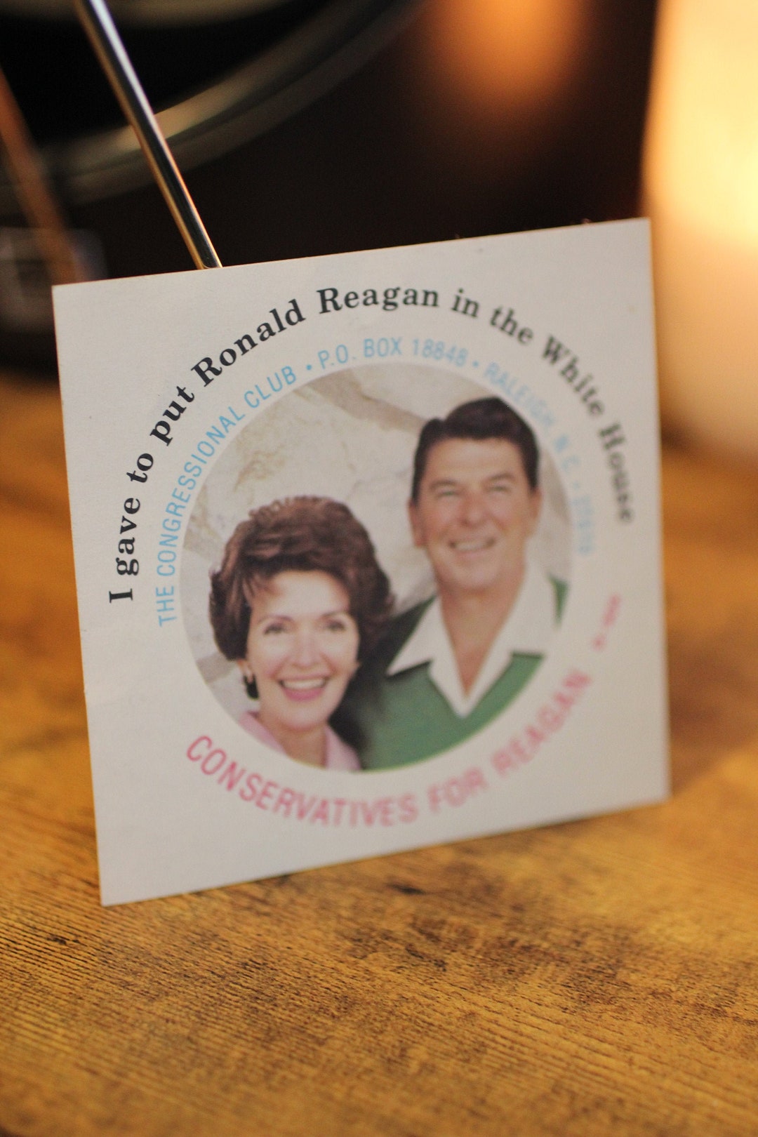 1980s Ronald Reagan Campaign Sticker - Conservatives for Reagan - Etsy