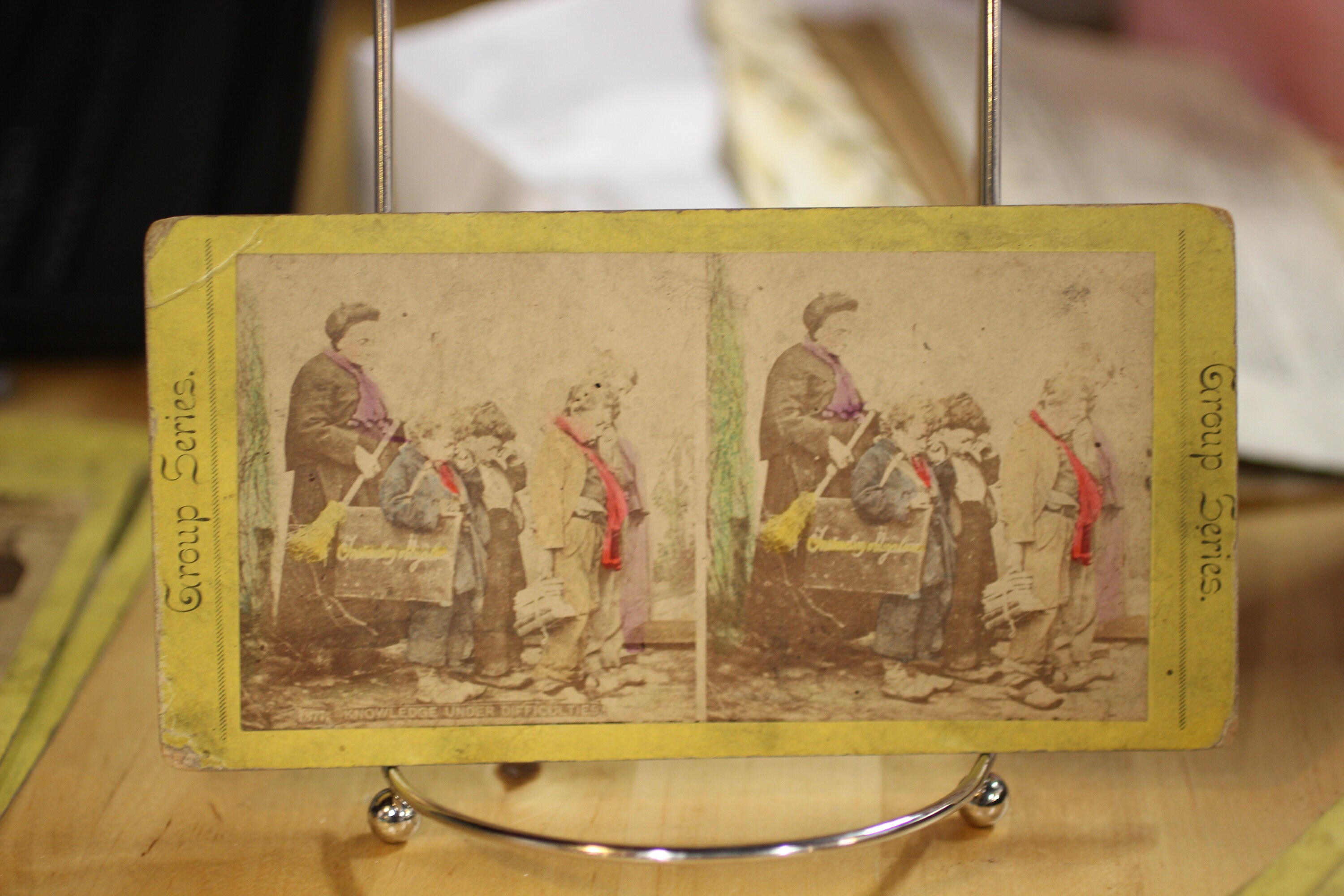 Antique School Children Group Series Stereoscope Viewer Card - Vintage ...