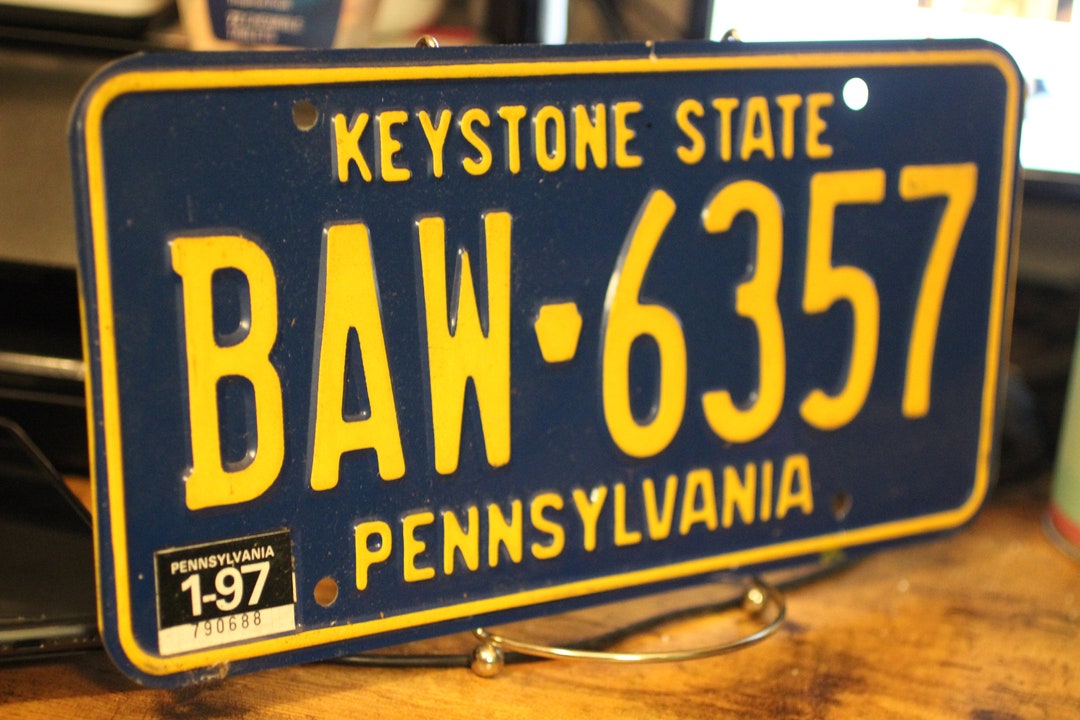Vintage 1990s Pennsylvania License Plate - Etsy