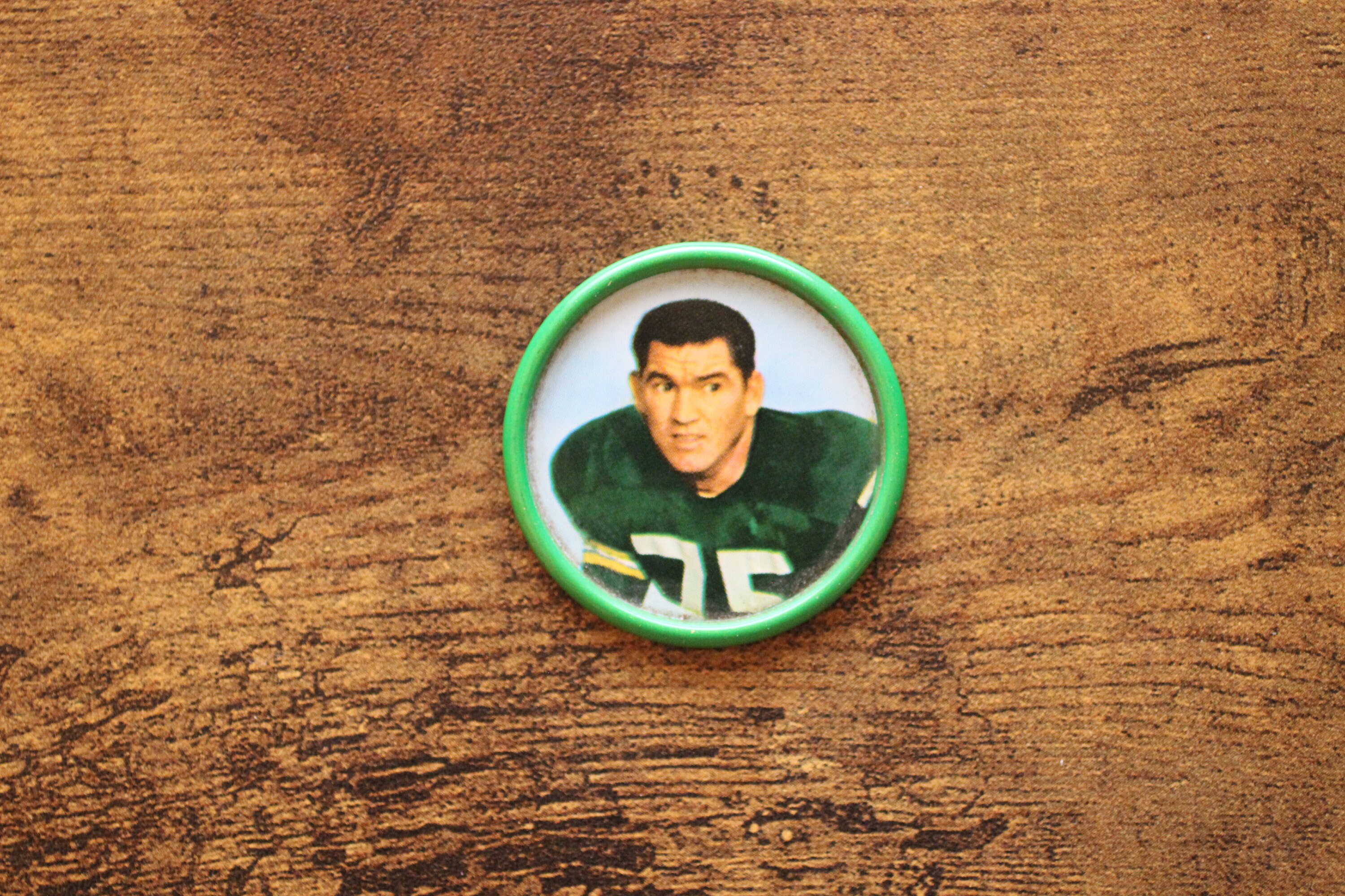 1962 Salada Tea and Junket Desserts Forrest Gregg Coin Vintage Green ...